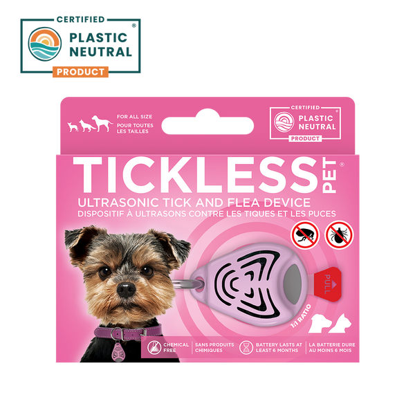 TICKLESS® Pet - Chemical-free, ultrasonic tick and flea device for pet ...